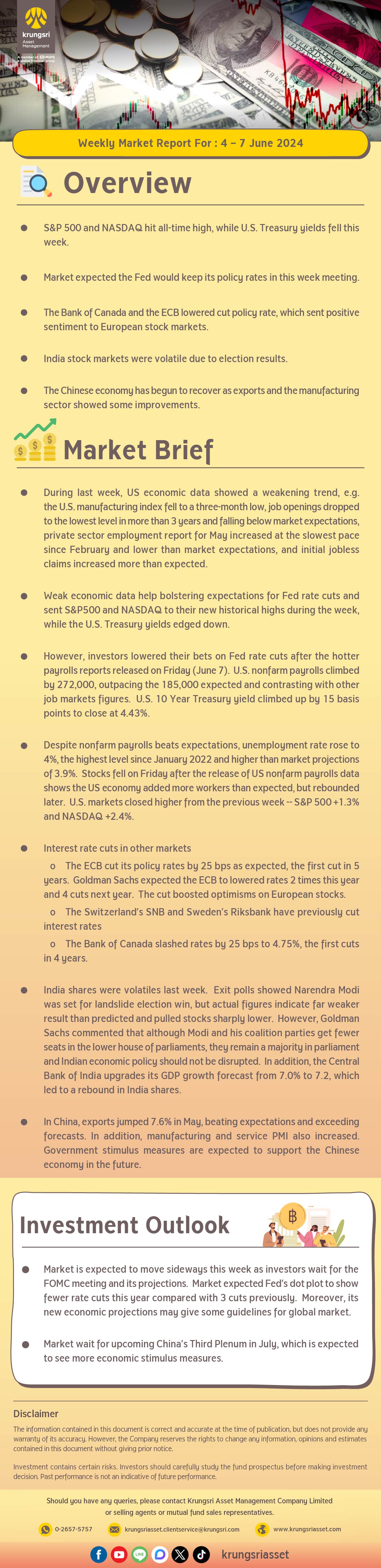 Krungsri Asset Management - Krungsri Asset's Market View